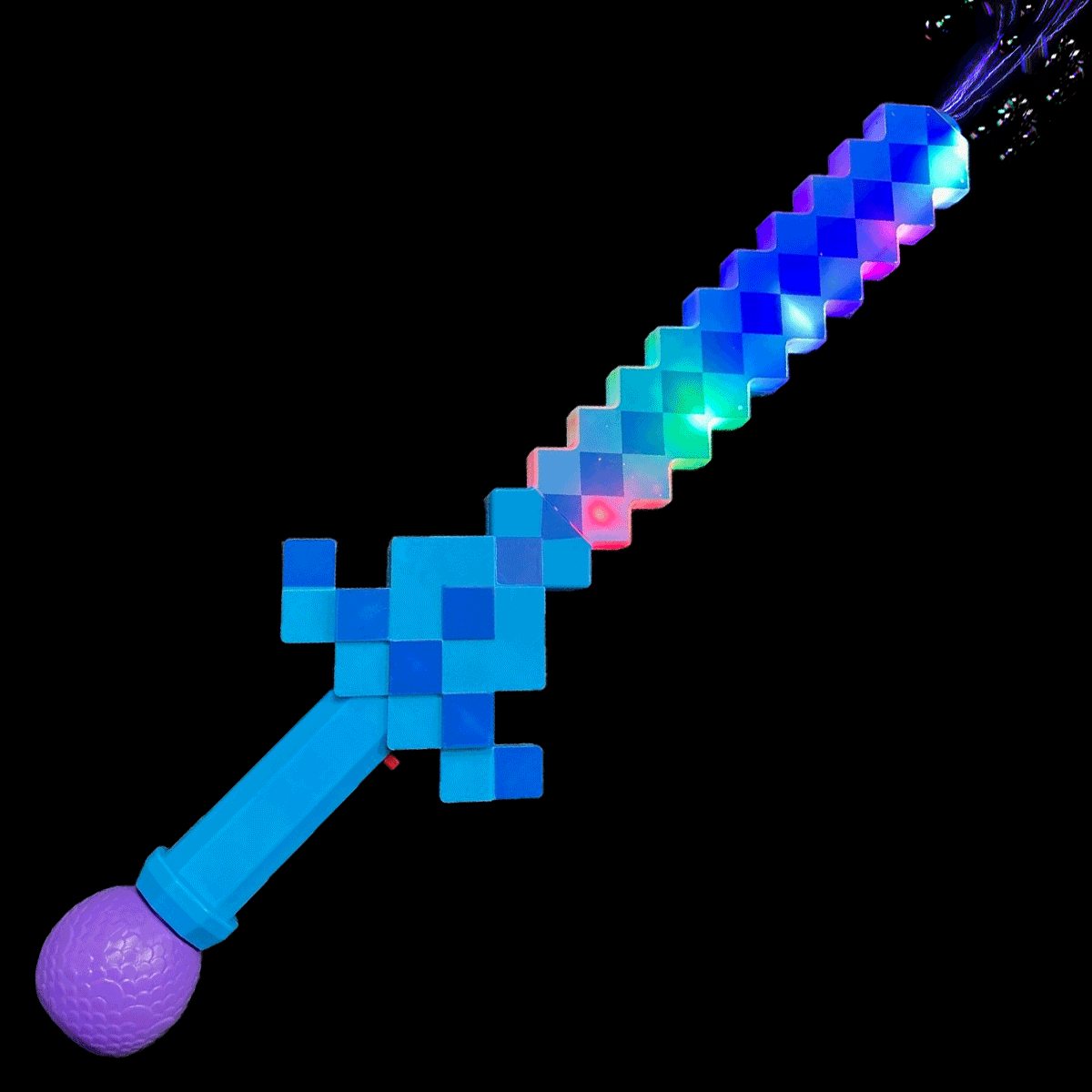 LED Pixel Sword With Bubbles Everything Glows LED Pixel Sword With Bubbles Everything Glows